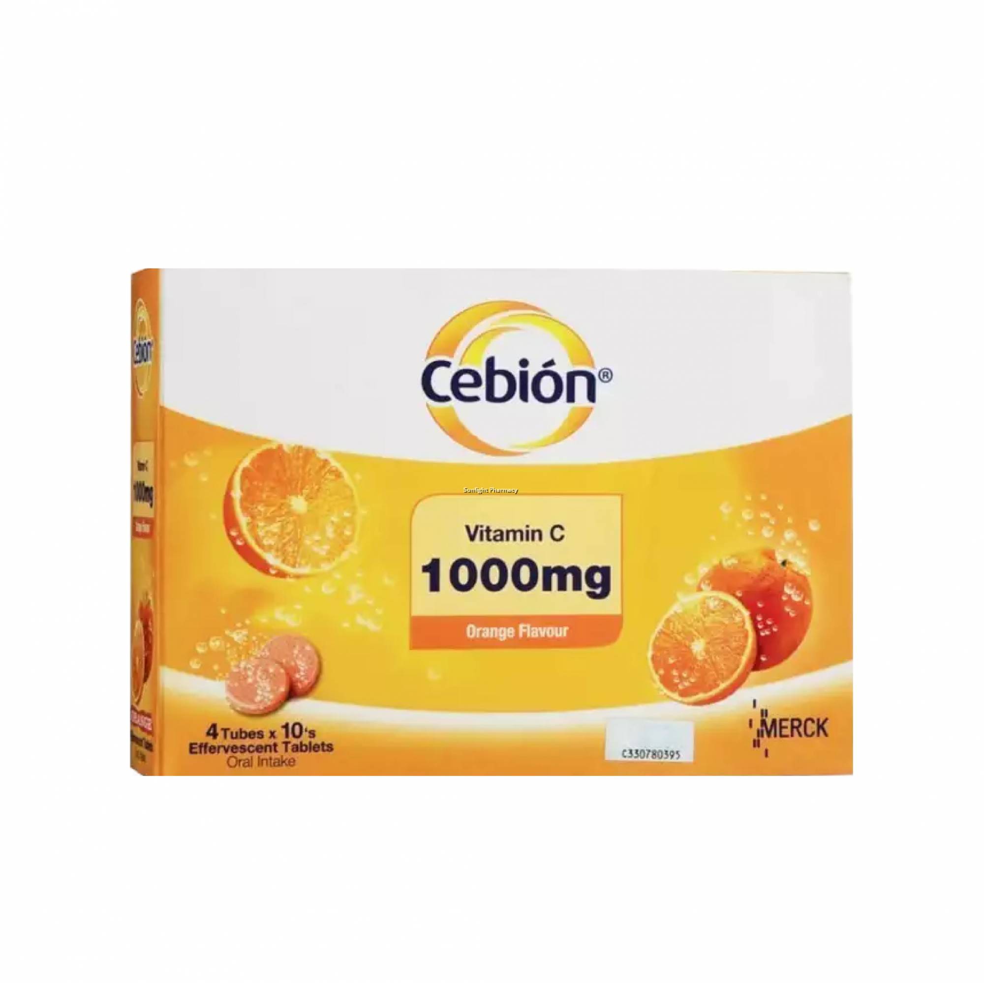 Cebion Effervescent Vit C 1000Mg Orange - One Box 40'S